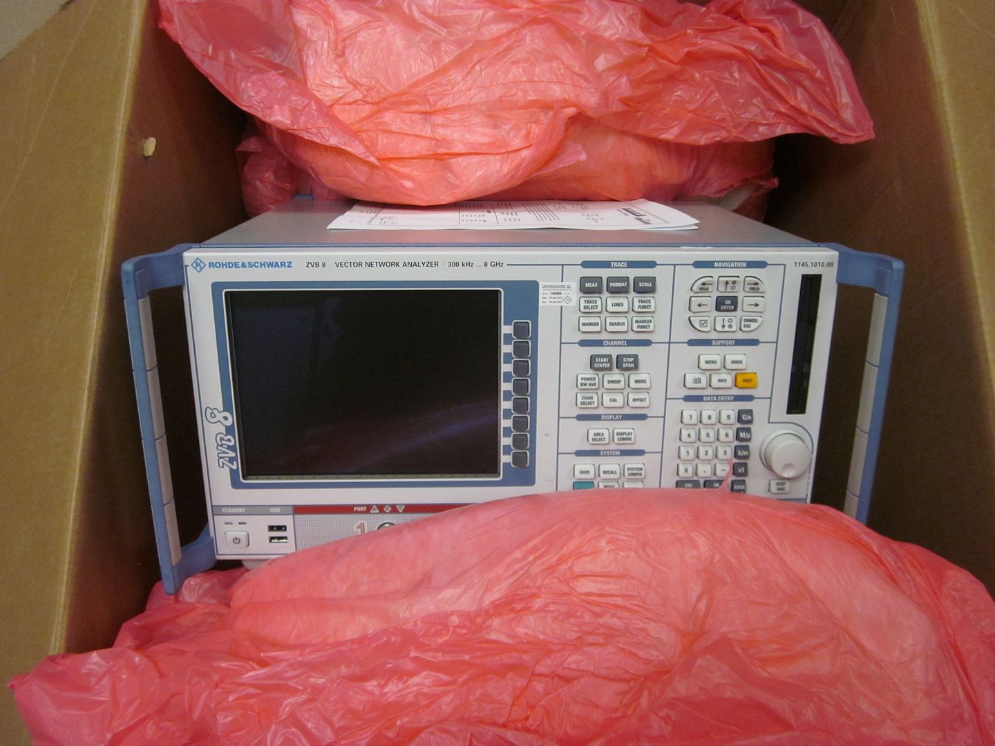 Rohde & Schwarz ZVB8 300 kHz - 8GHz Vector Network Analyzer - CALIBRATED! - Spaulding Surplus